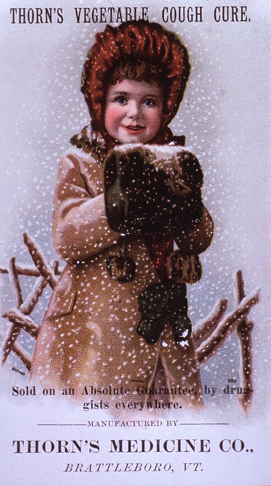 Thorn's Vegetable Cough Cure. Advertisement | Free Photo Illustration ...