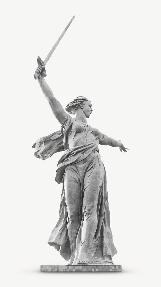 Motherland Calls statue isolated graphic | Premium PSD - rawpixel