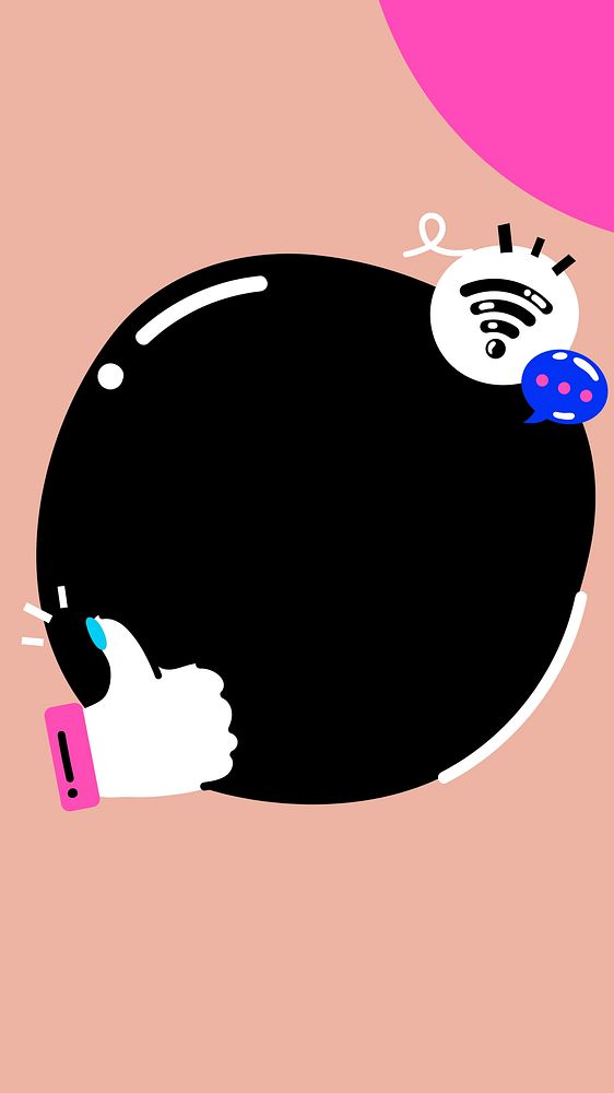 Thumbs frame iPhone wallpaper, colorful | Free Photo Illustration ...