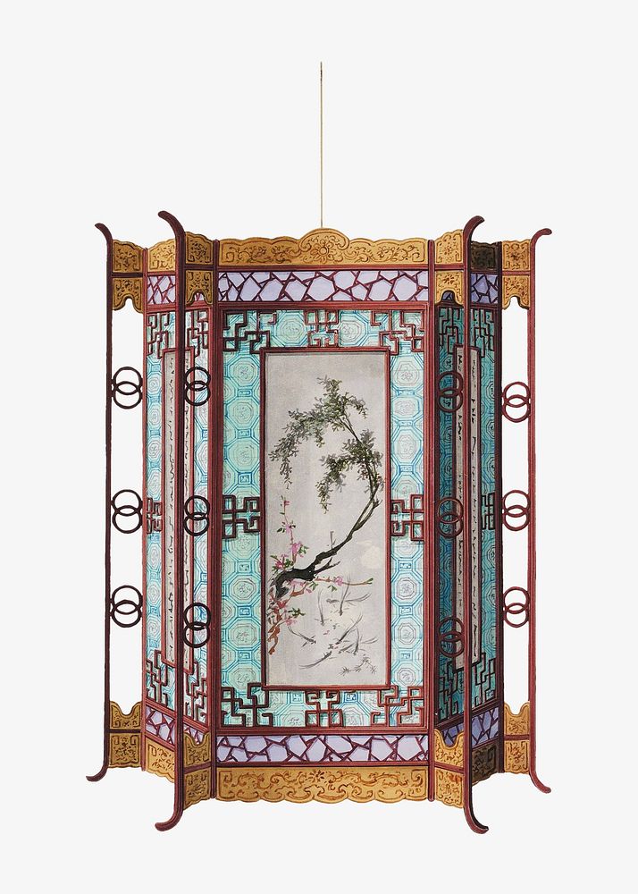 Japanese hanging lamp, vintage illustration | Premium Photo ...