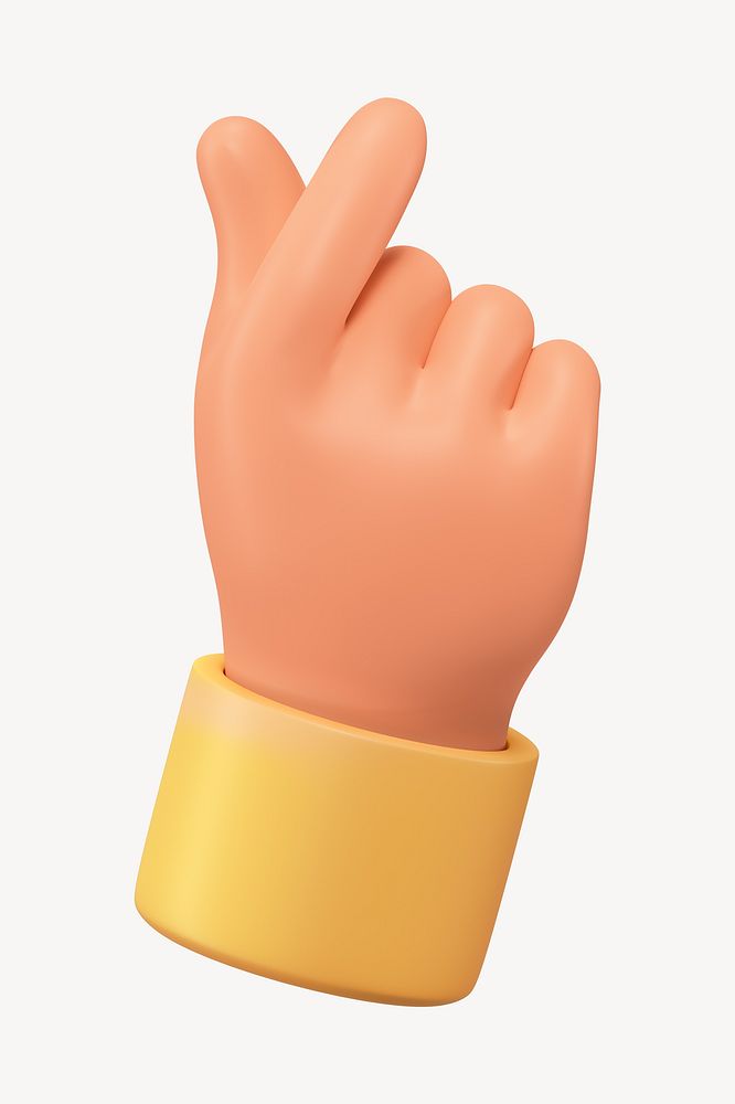 Mini heart hand sign, 3D | Premium Photo - rawpixel