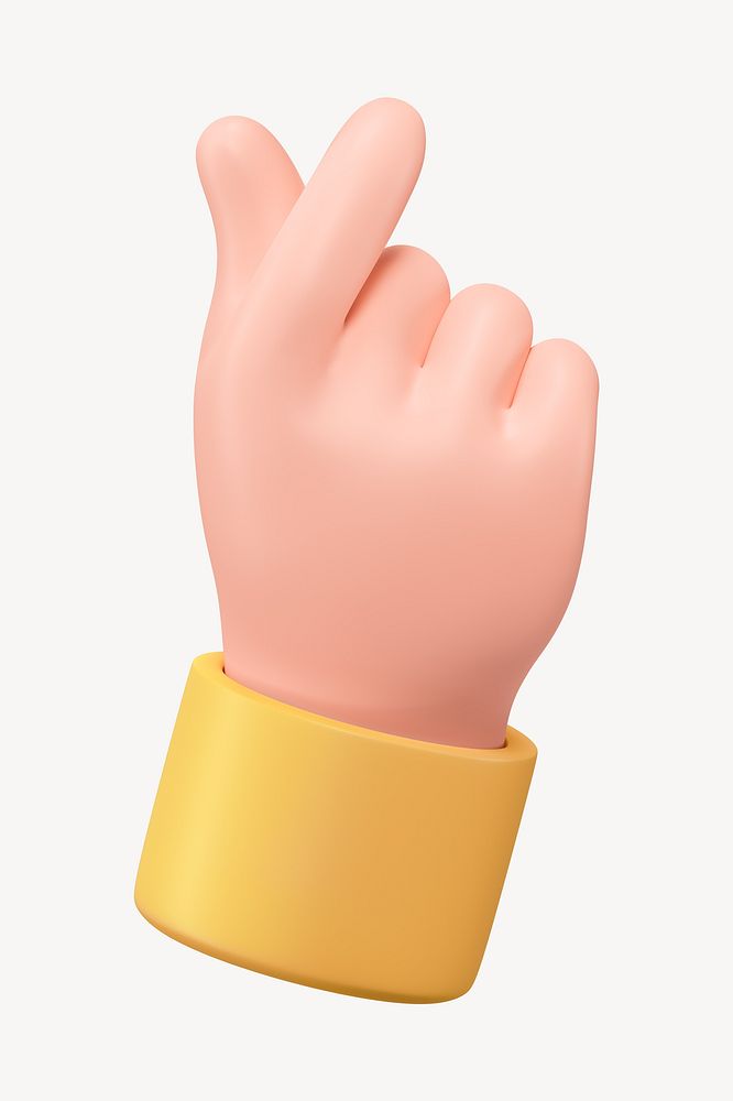 Mini heart hand sign, 3D | Free Photo - rawpixel