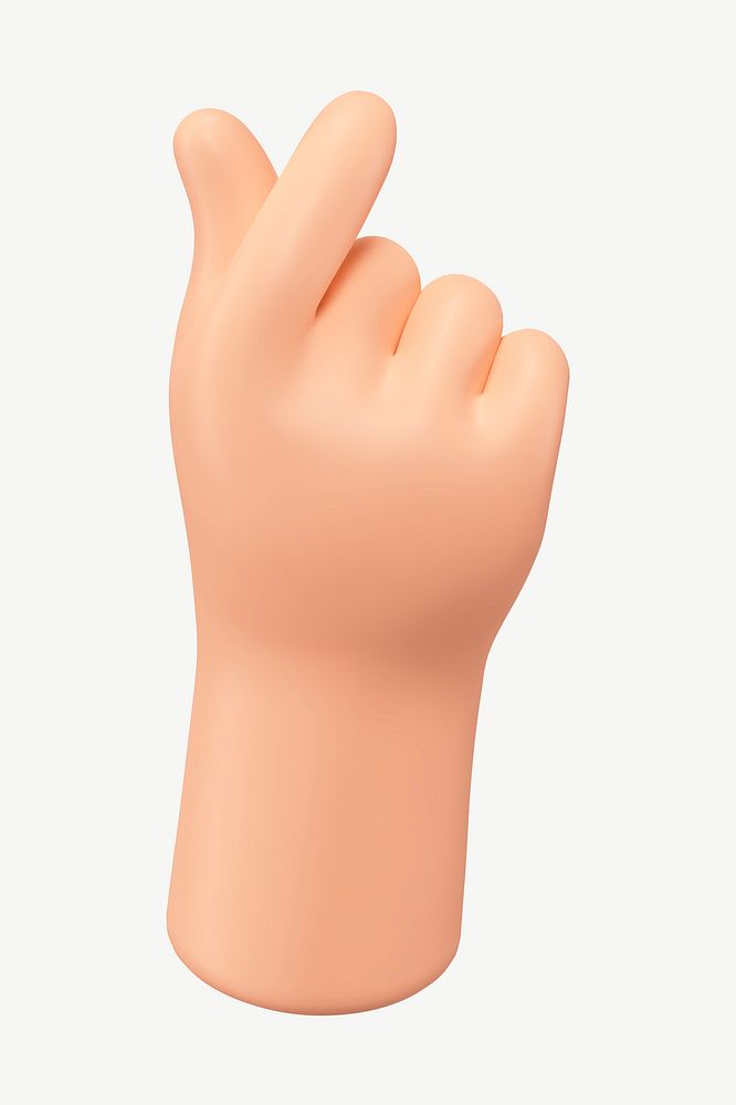 Mini heart hand sign, 3D | Premium PSD - rawpixel