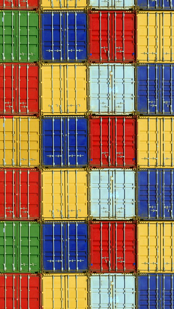 Colorful shipping containers iPhone wallpaper | Premium Photo - rawpixel