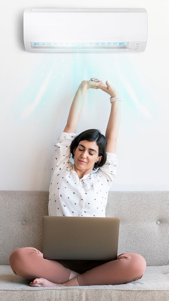 Woman with air conditioner image | Premium Photo - rawpixel