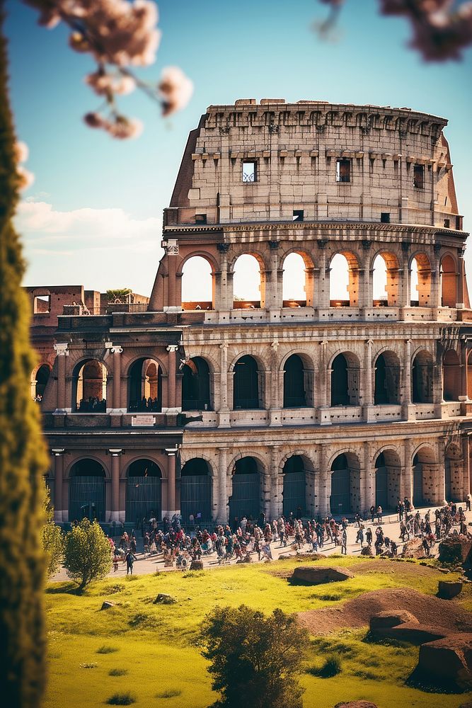 Landmark colosseum day amphitheater. AI | Free Photo - rawpixel