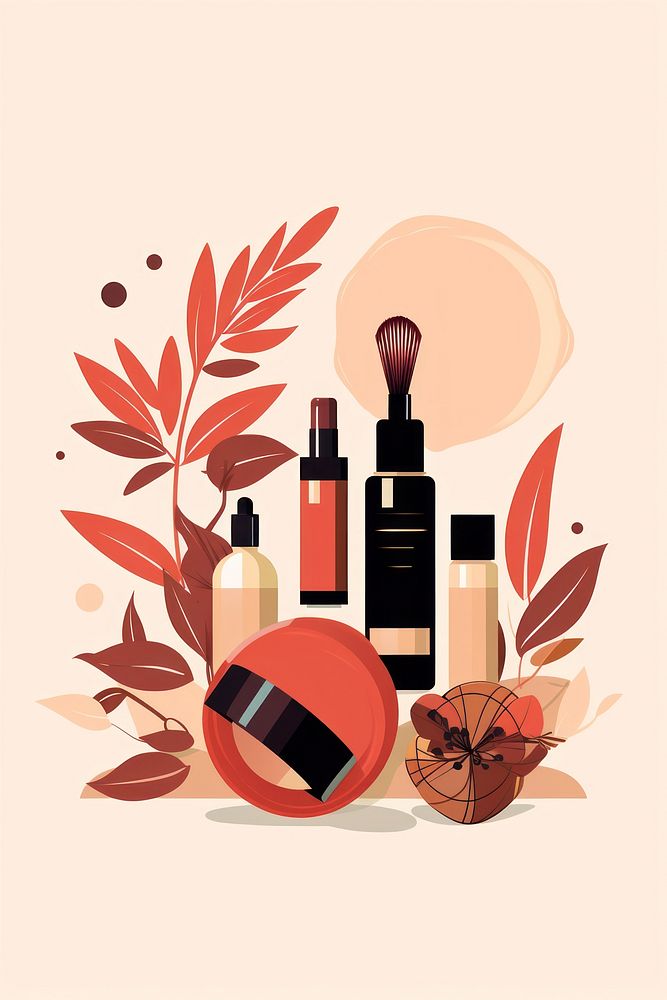 Cosmetic cosmetics cartoon bottle | Free Photo Illustration - rawpixel