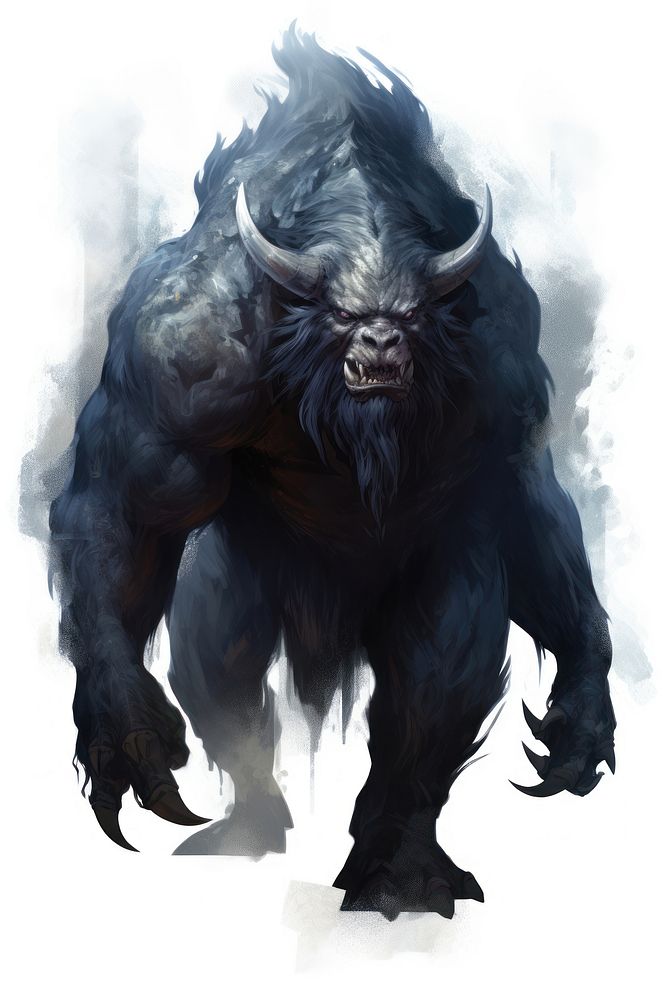 Beast creature drawing mammal animal | Free Photo Illustration - rawpixel