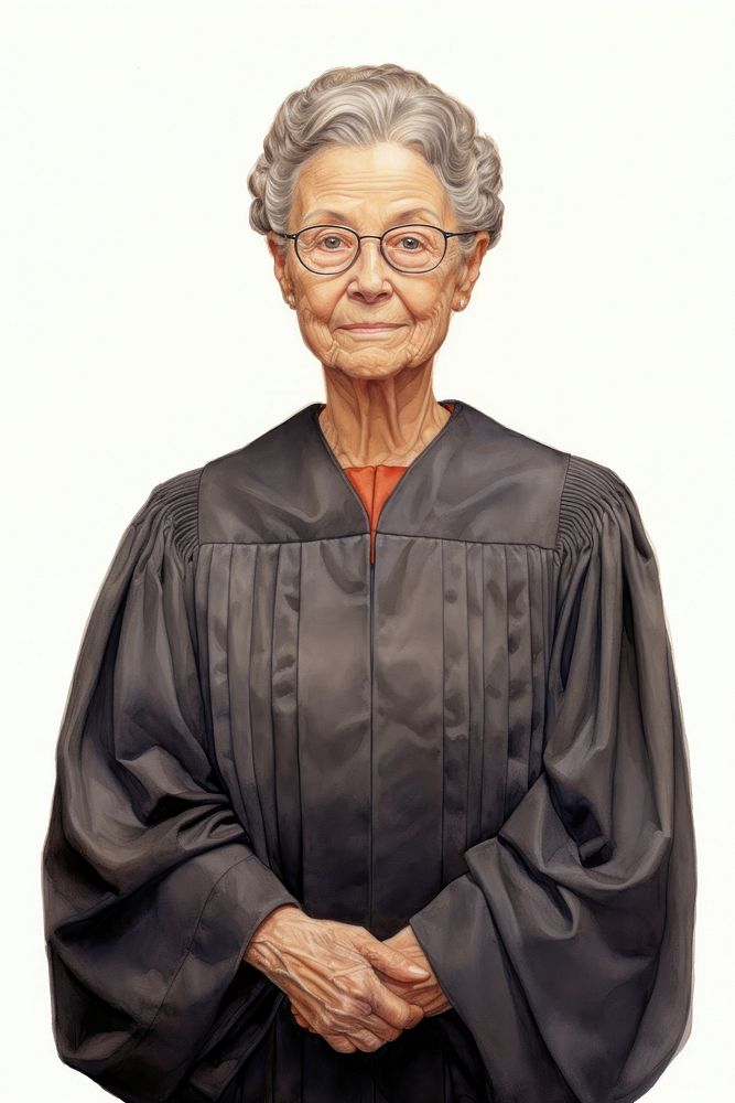 Senior female judge portrait glasses | Free Photo Illustration - rawpixel