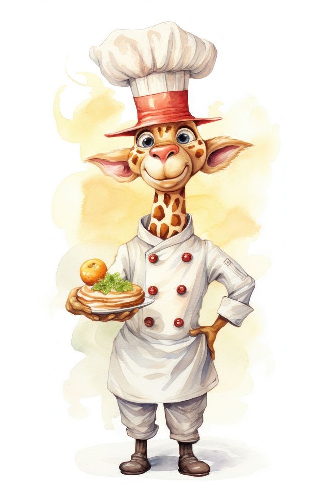 Chef giraffe freshness portrait standing. | Free Photo Illustration ...