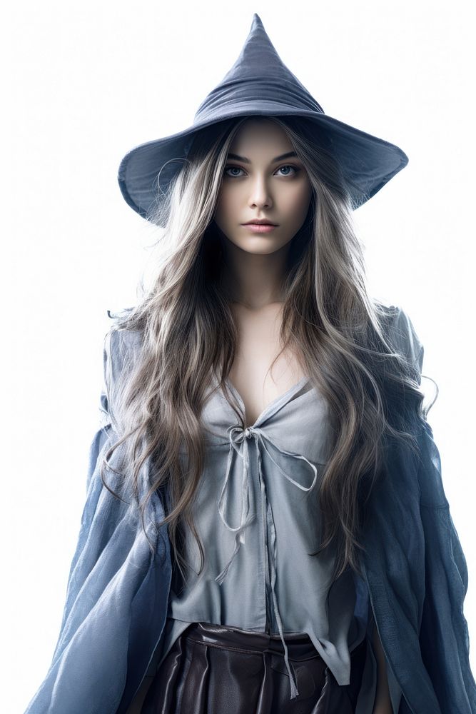 Wizard girl portrait costume fashion. | Free Photo - rawpixel