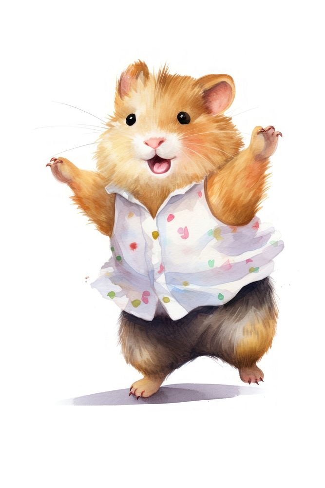 Hamster rat cartoon rodent. | Free Photo Illustration - rawpixel