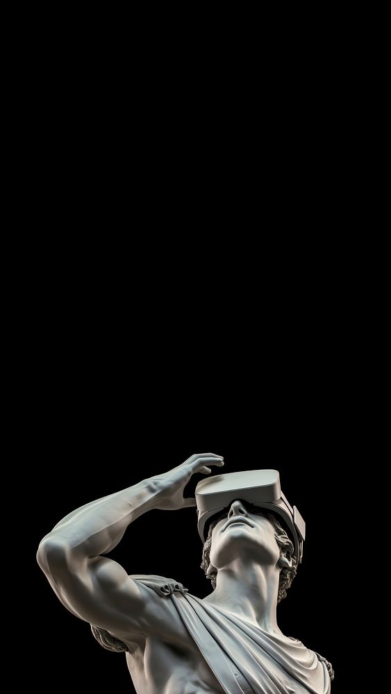 Greek God statue wearing VR | Free Photo - rawpixel