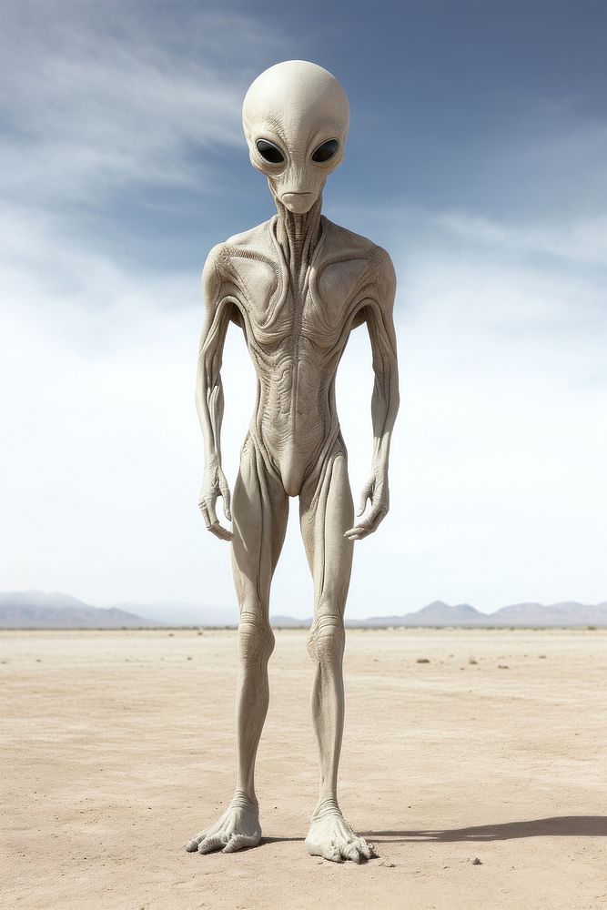 Alien representation sculpture outdoors. | Free Photo - rawpixel