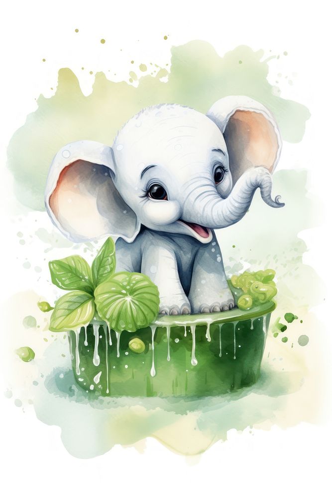 Elephant animal wildlife mammal. AI | Free Photo Illustration - rawpixel