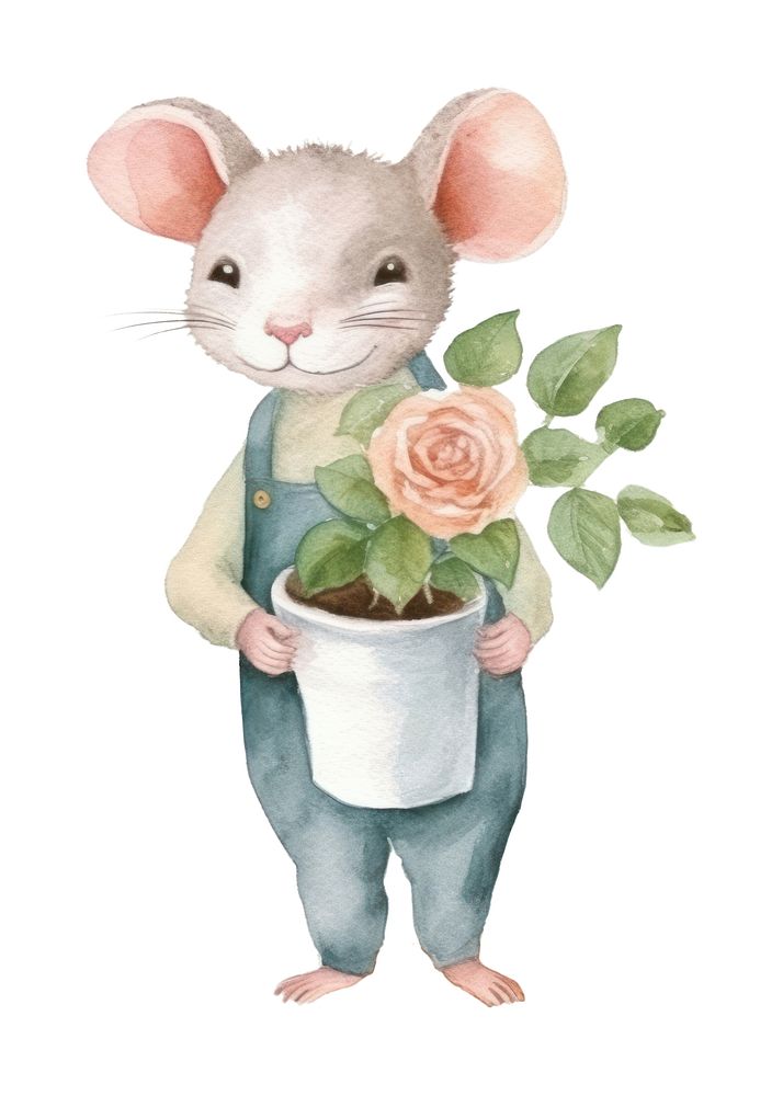 Animal flower rat rodent | Premium Photo Illustration - rawpixel