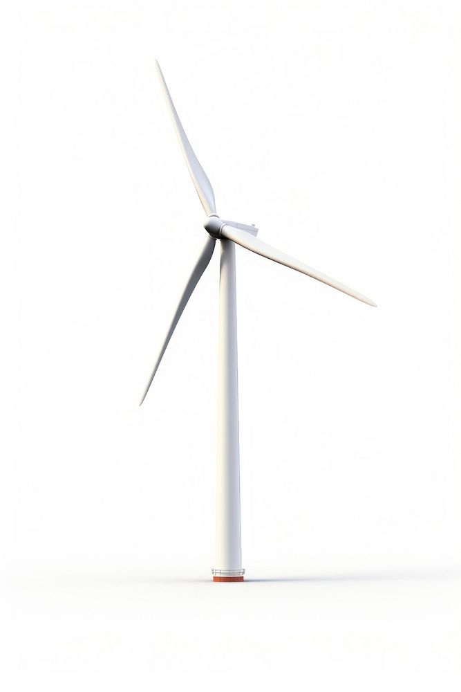 Wind turbine machine white background | Premium Photo - rawpixel