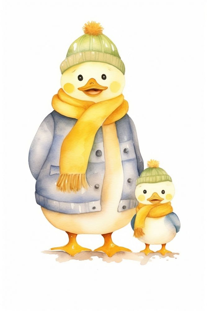 Snowman cartoon winter animal | Free Photo Illustration - rawpixel