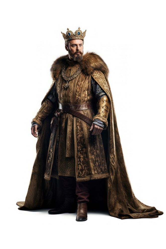 Standing crown portrait medieval | Premium Photo - rawpixel