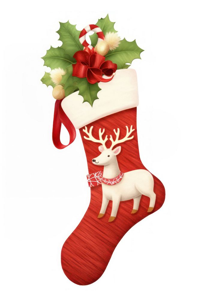 Christmas stocking digital art illustration | Free Photo Illustration ...
