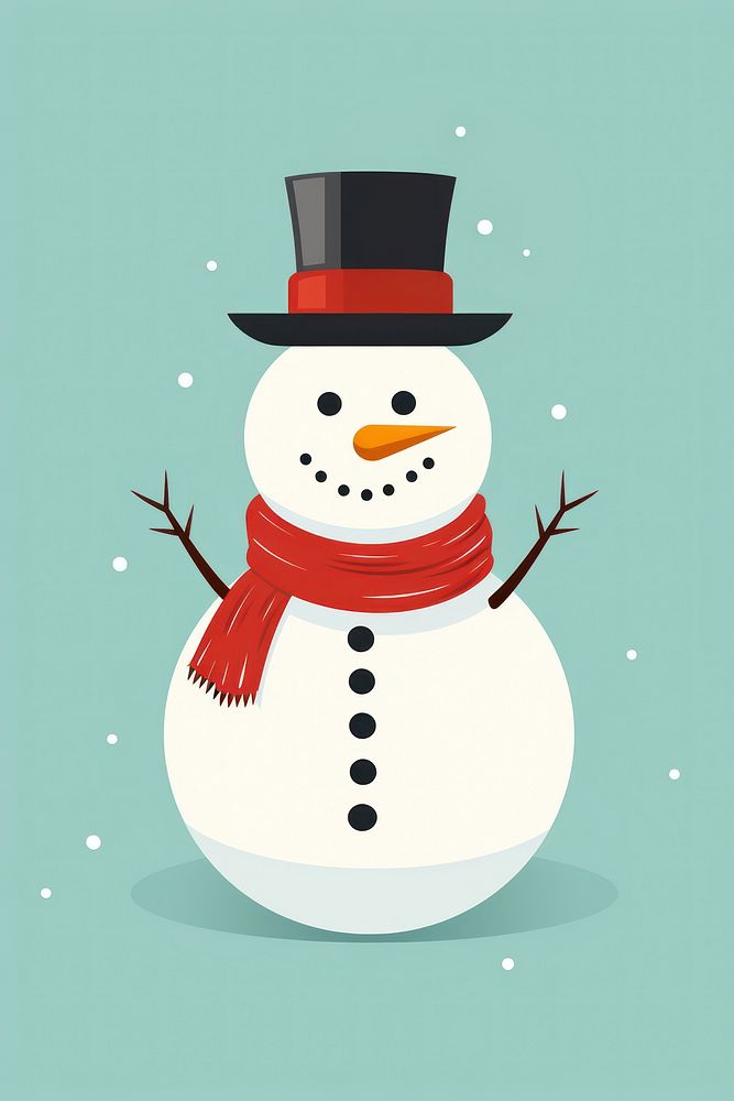 Snowman winter anthropomorphic representation. | Free Photo ...