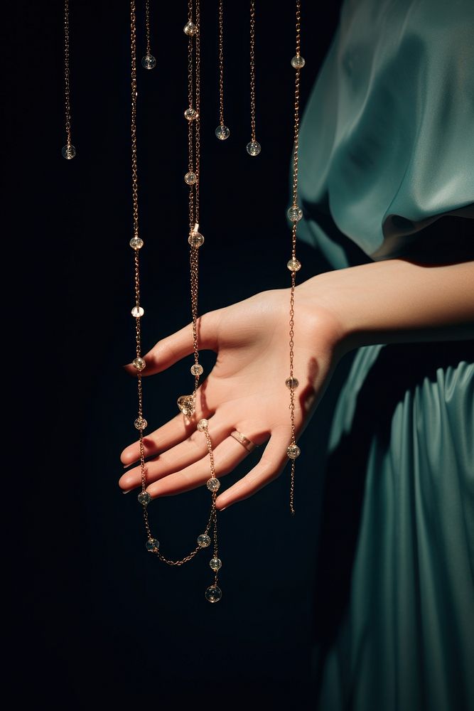 Gold chain advertising jewelry hand | Premium Photo - rawpixel