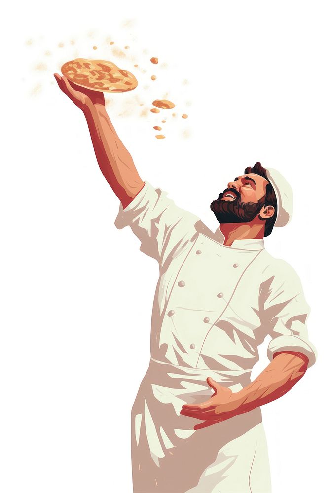 Chef tossing plain pizza dough | Premium Photo Illustration - rawpixel