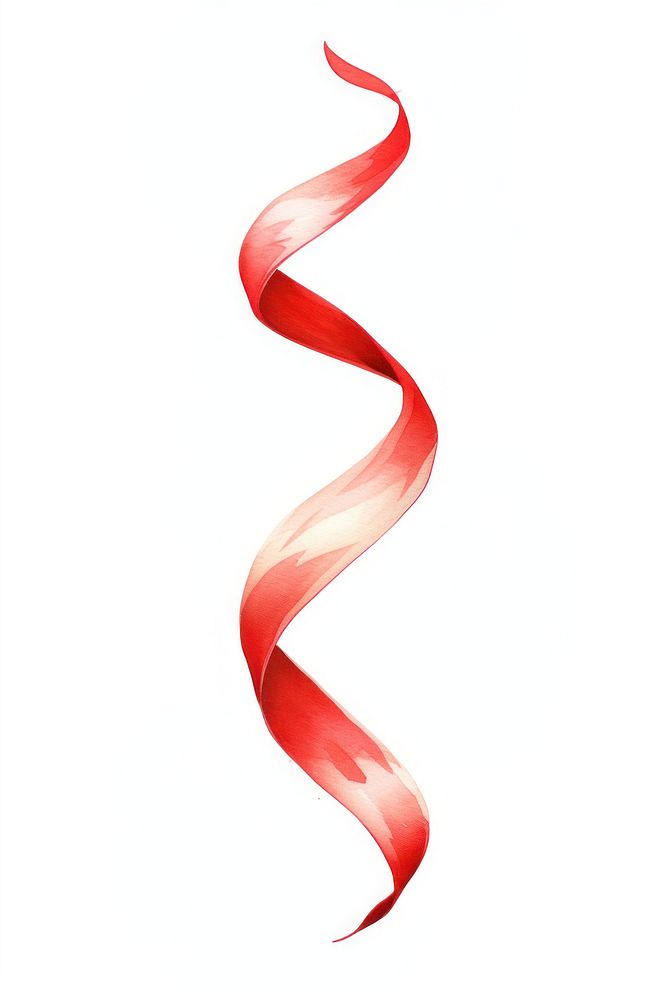 Spiral red line ribbon white | Free Photo Illustration - rawpixel
