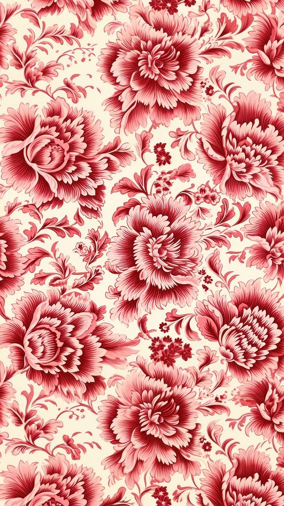 Vintage pattern muted red flower | Premium Photo Illustration - rawpixel