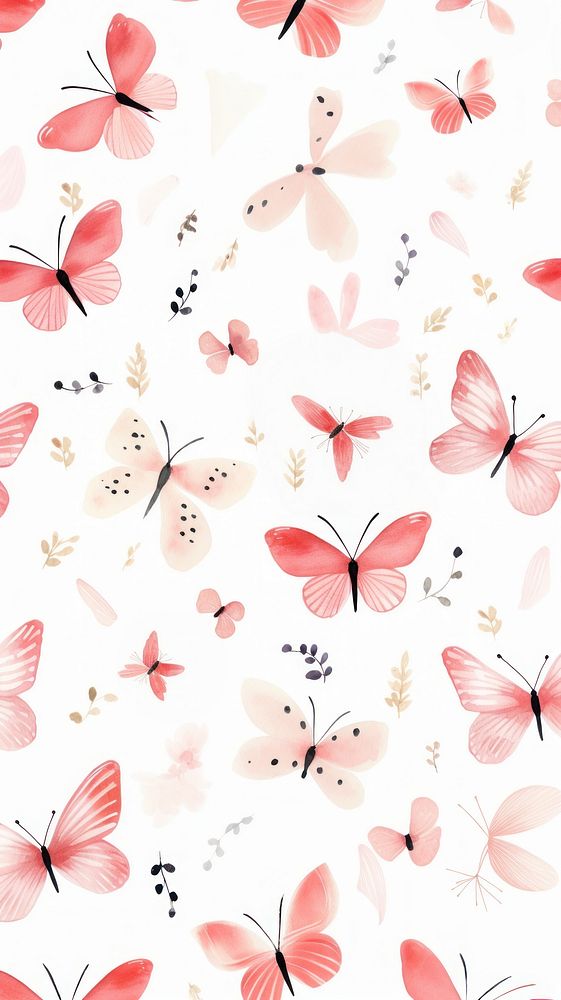 Butterfly pattern backgrounds wallpaper. | Premium Photo Illustration ...