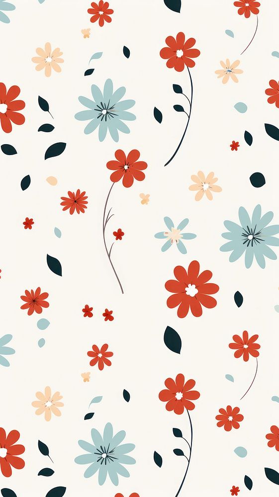 Flower pattern backgrounds wallpaper. AI | Free Photo Illustration ...