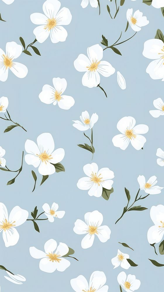 White flower pattern backgrounds blossom. | Premium Photo Illustration ...