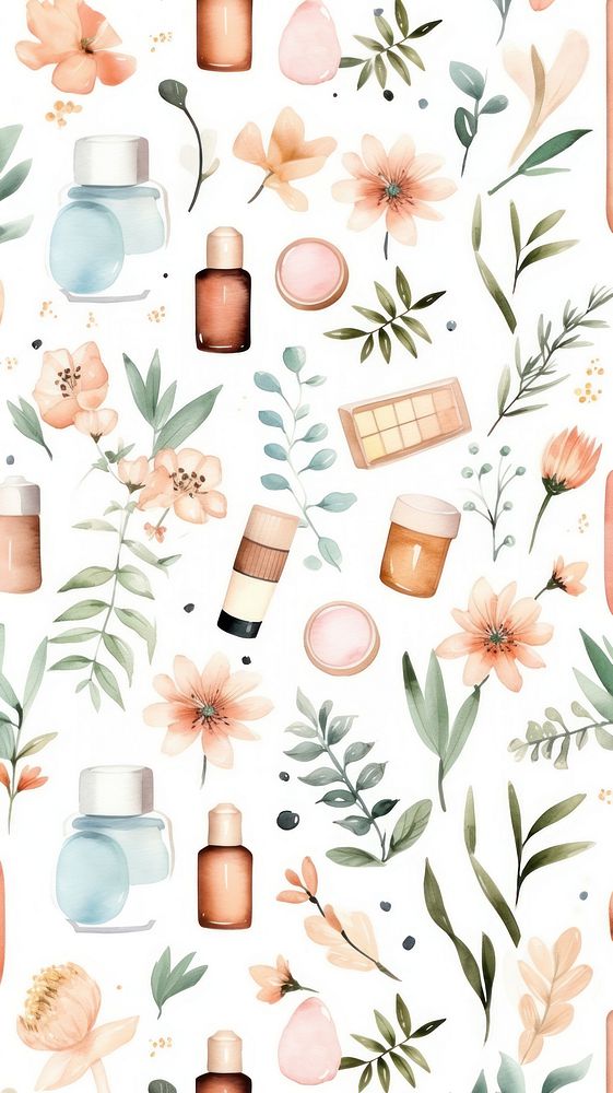 Cosmetic pattern backgrounds cosmetics. AI | Free Photo Illustration ...