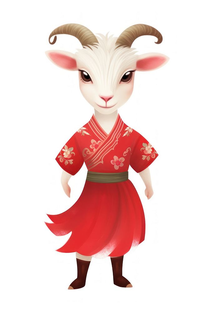 Goat dress red toy | Free Photo Illustration - rawpixel