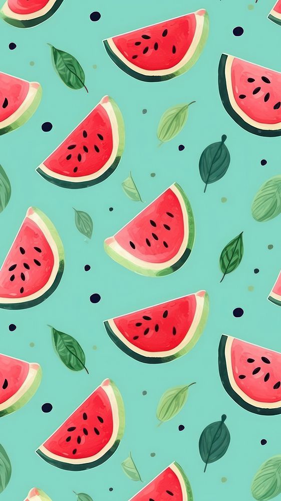 Happy watermelon backgrounds pattern fruit. | Free Photo Illustration ...
