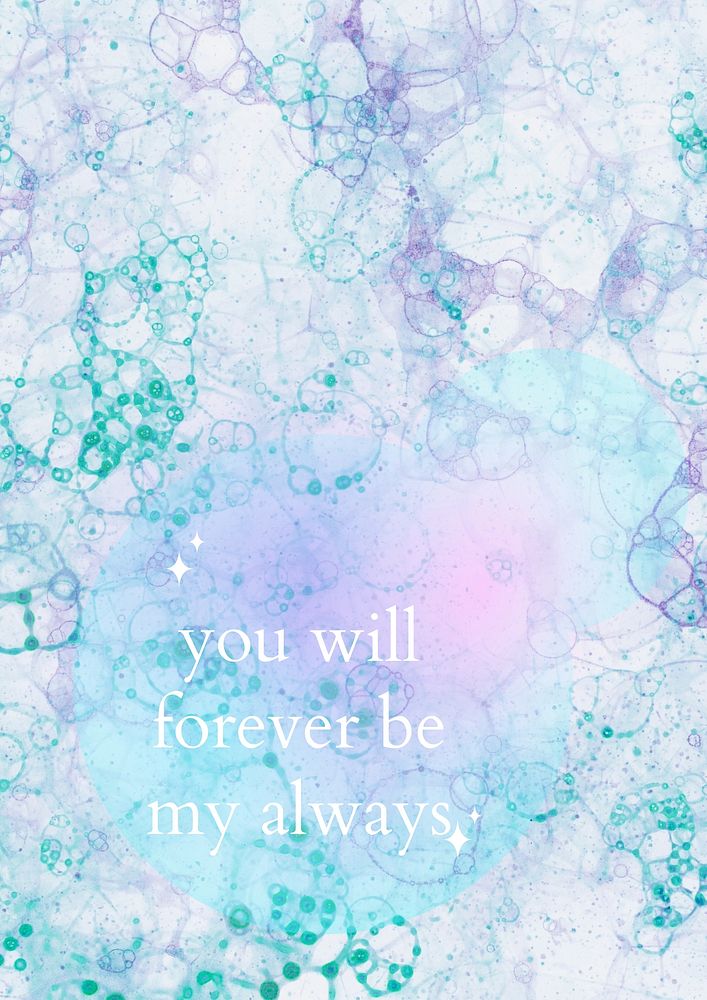 Romantic quote poster template | Free Photo - rawpixel