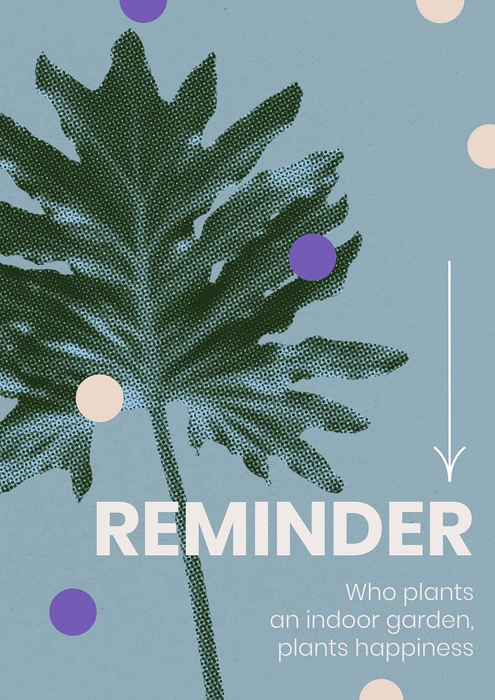 Reminder , halftone aesthetic poster | Free Photo - rawpixel