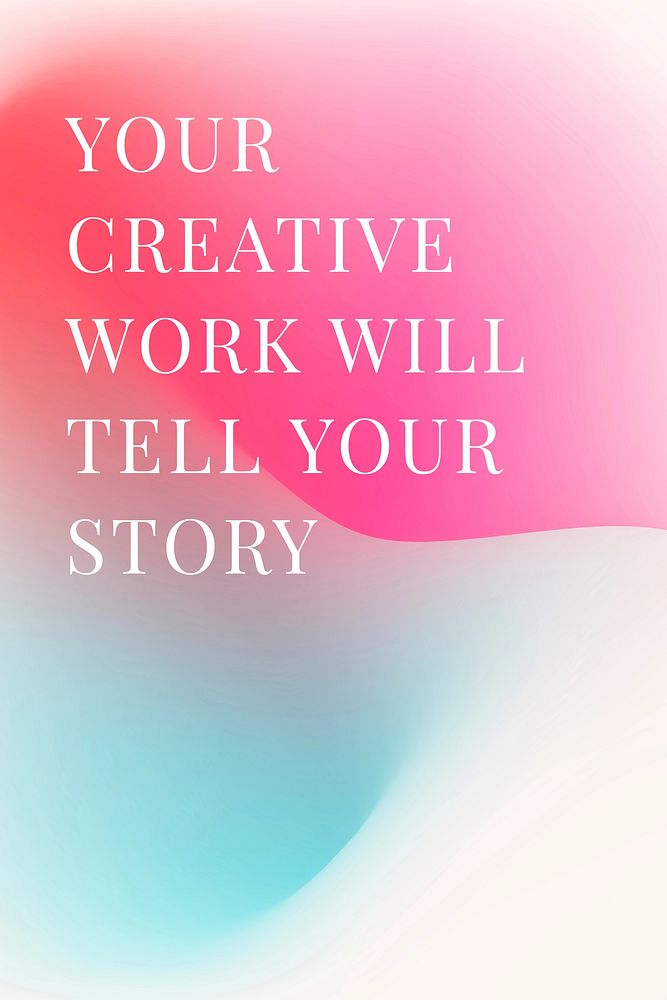 Gradient mesh quote template | Free Photo - rawpixel