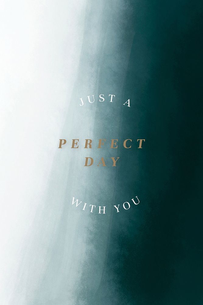 Perfect day quote template | Free Photo - rawpixel