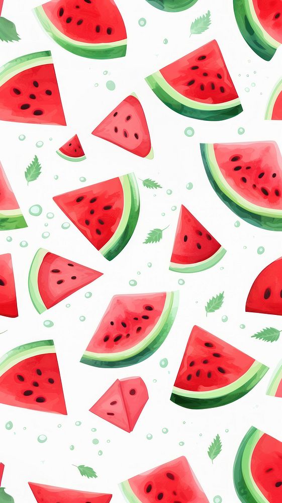 Watermelon backgrounds pattern fruit. AI | Free Photo Illustration ...