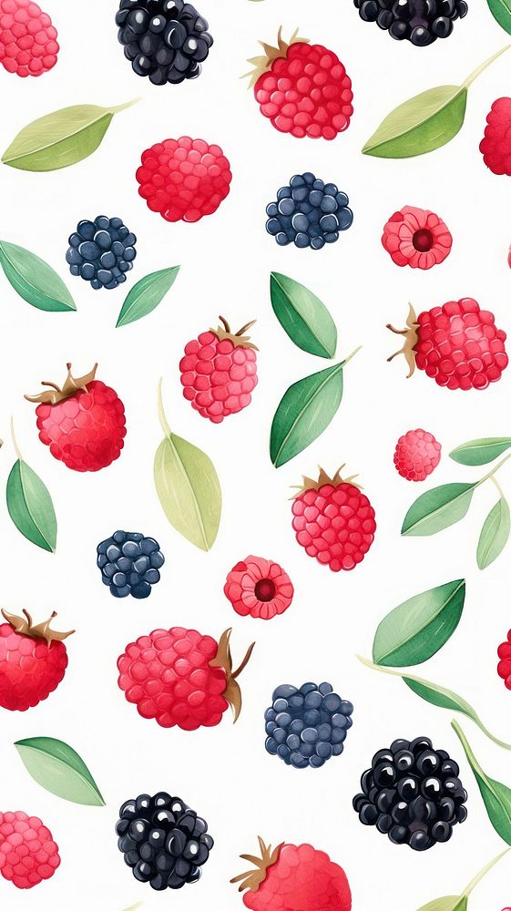Backgrounds raspberry berries pattern. | Premium Photo Illustration ...