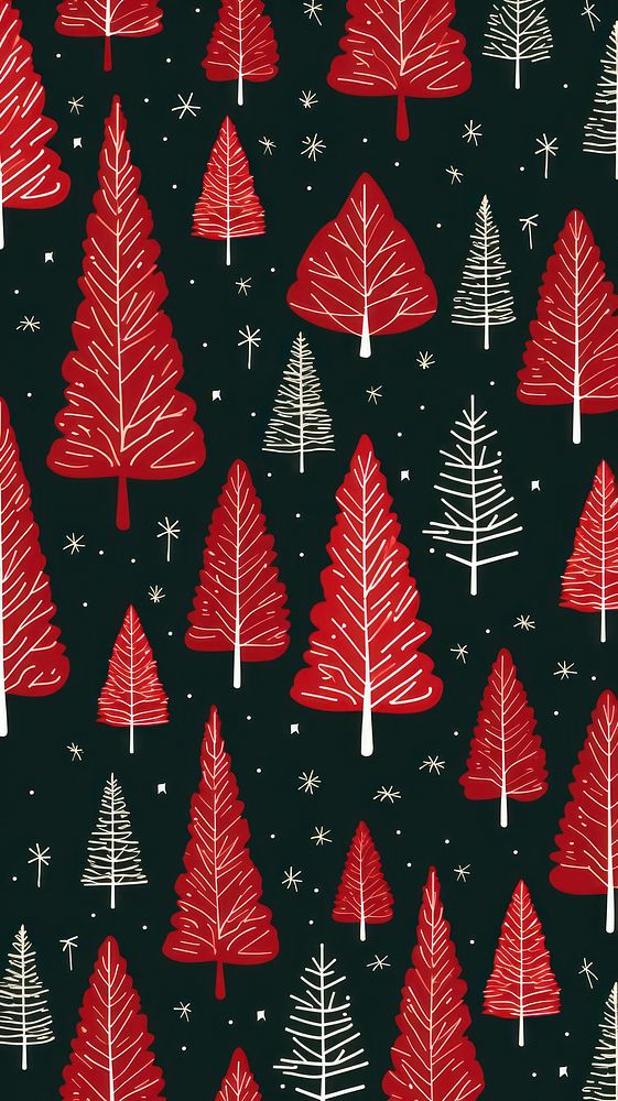 Christmas pattern backgrounds tree. AI | Free Photo Illustration - rawpixel