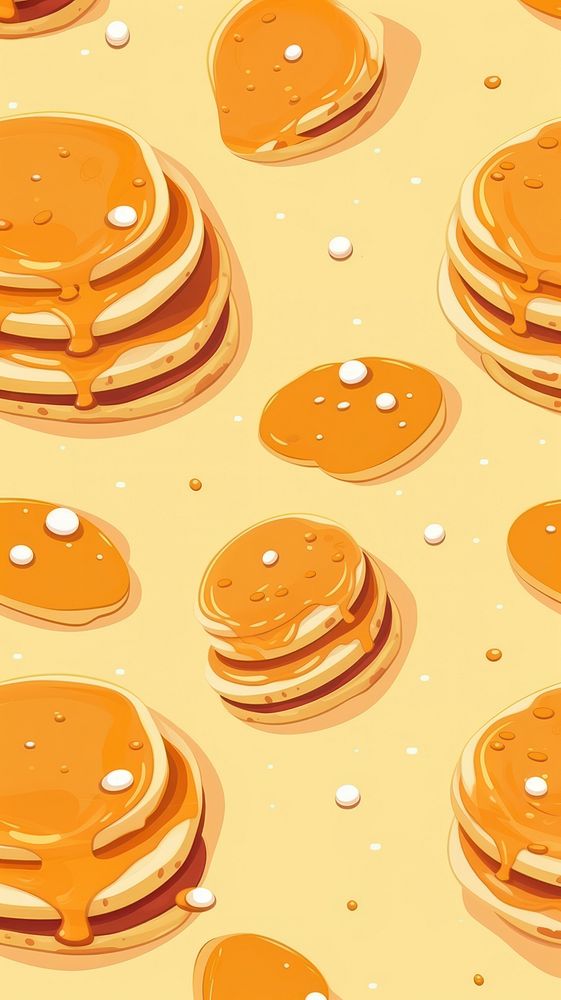 Pancake backgrounds pattern food. | Free Photo Illustration - rawpixel