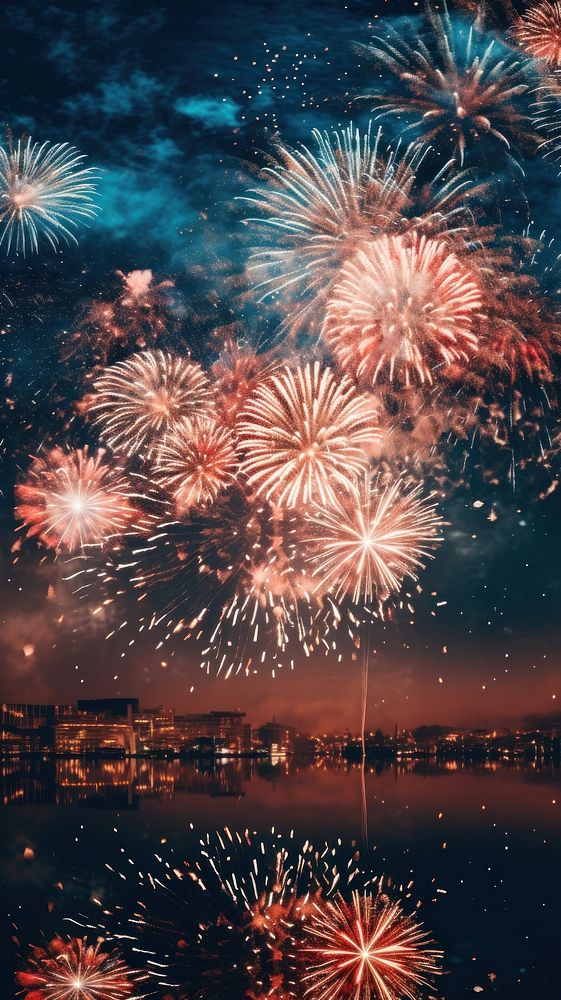 New year fireworks mobile wallpaper | Free Photo - rawpixel