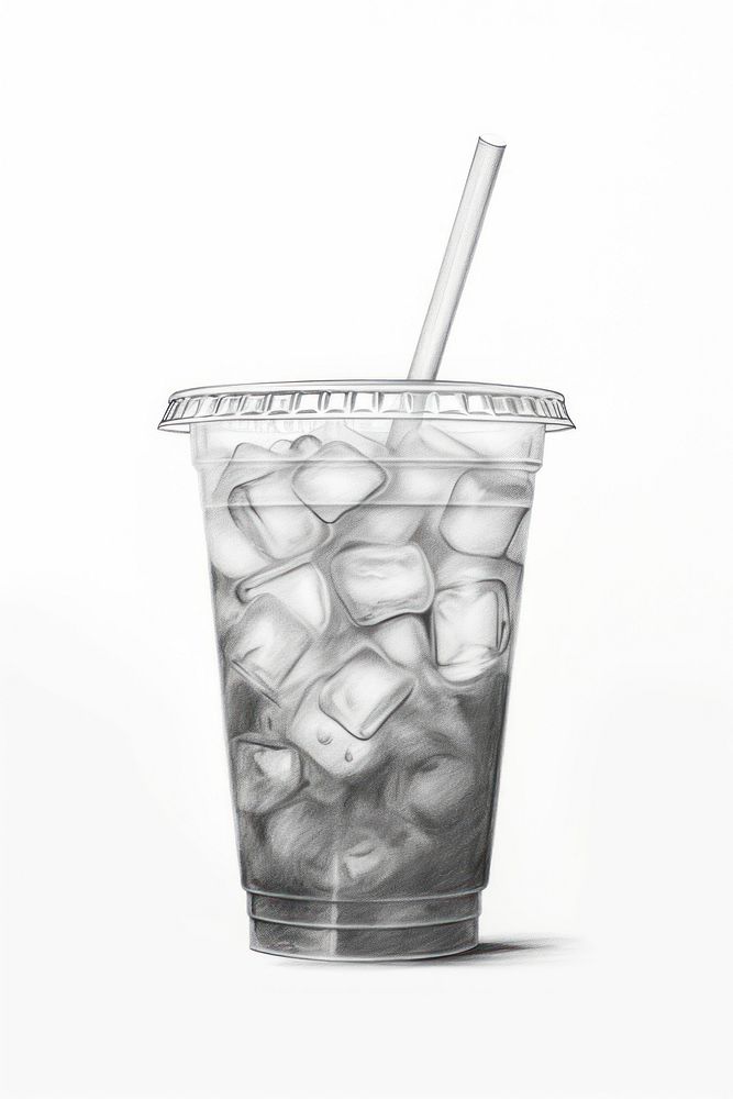 Sketch drawing drink ice. | Free Photo Illustration - rawpixel