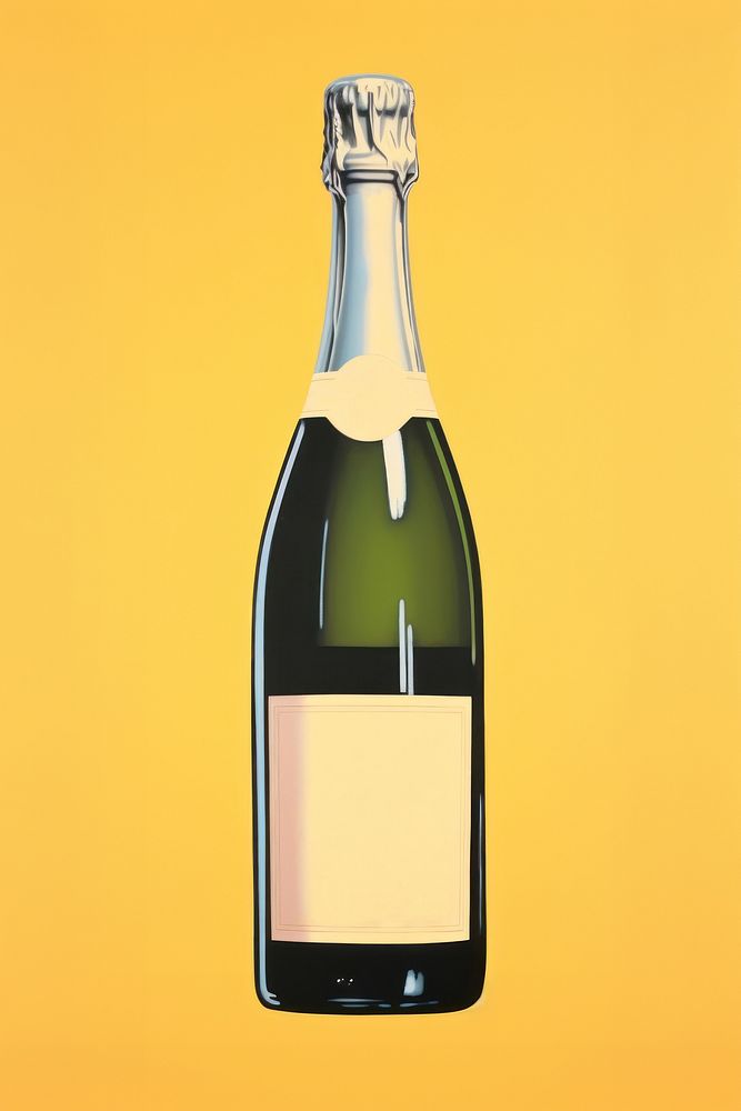 Champagne bottle drink wine text | Free Photo Illustration - rawpixel