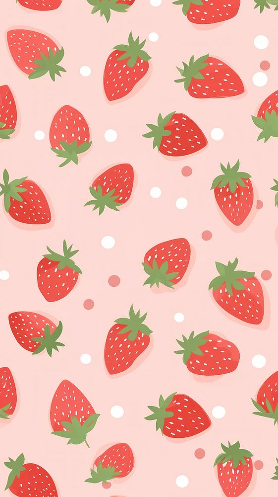 Strawberry pattern backgrounds fruit | Premium Photo Illustration ...