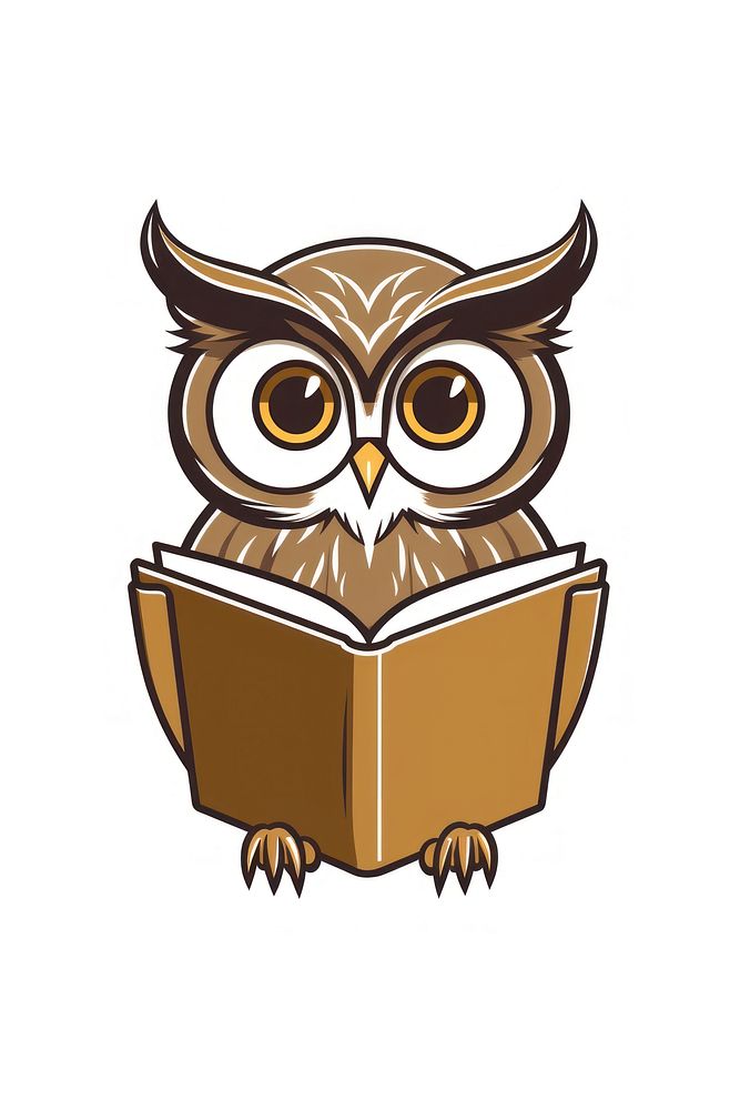 Owl reading bird book. | Free Photo Illustration - rawpixel