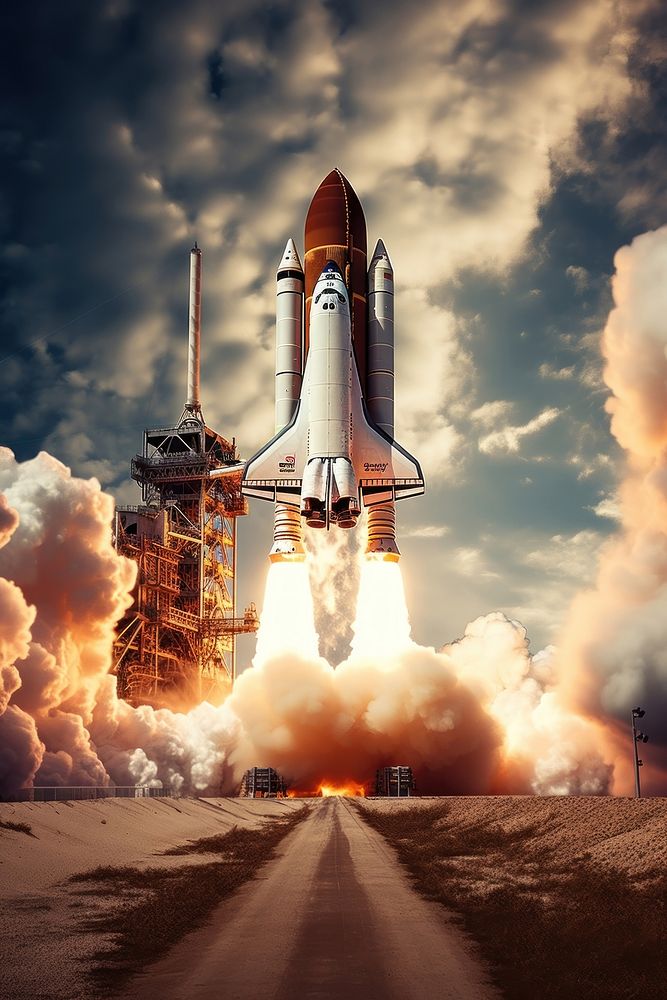 Rocket aircraft vehicle launch. | Free Photo - rawpixel