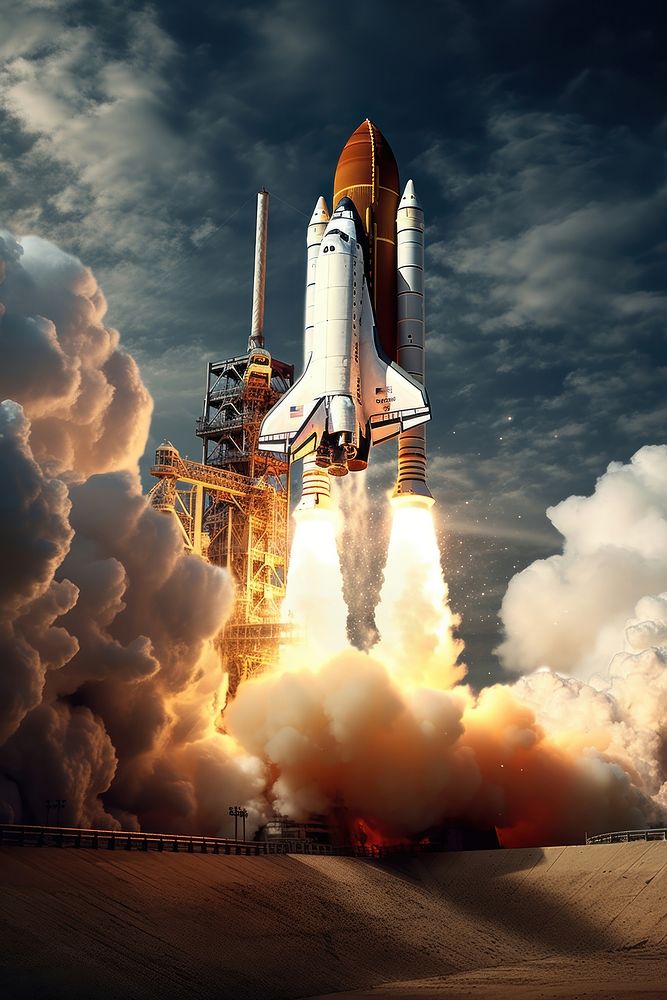 Space shuttle taking sky rocket | Premium Photo - rawpixel